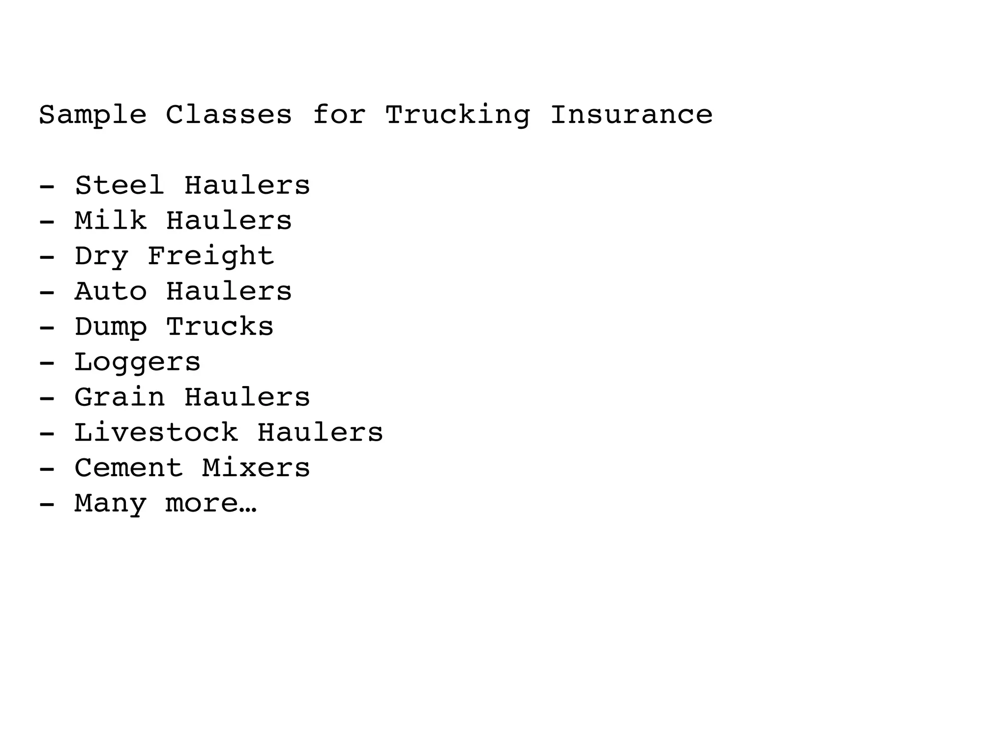 Long haul truck insurance | PDF
