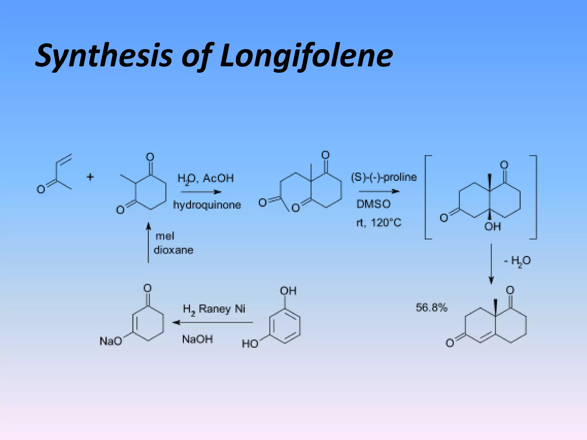 Synthesis of Longifolene through retrosynthestic analysis. | PPTX