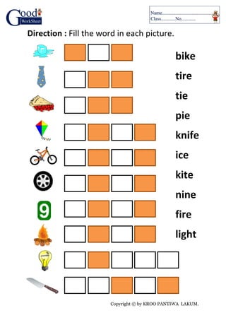 Long i ie sound | PDF