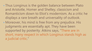 Longinus | PPTX