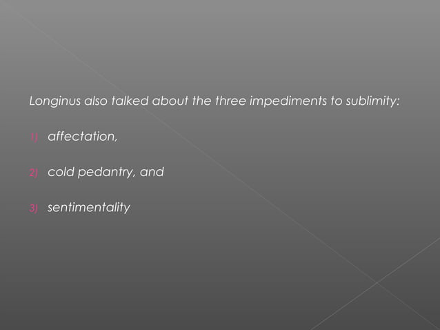 Longinus as a Critic | PPT