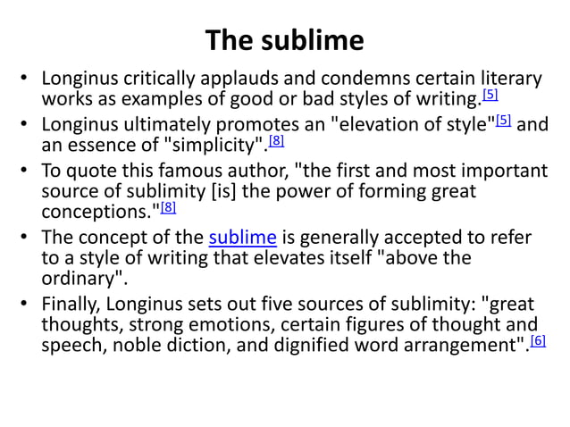 Longinus The sublime | PPTX | Poetry | Books and Literature