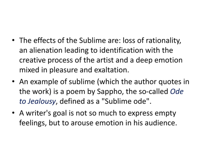 Longinus The sublime | PPTX | Poetry | Books and Literature