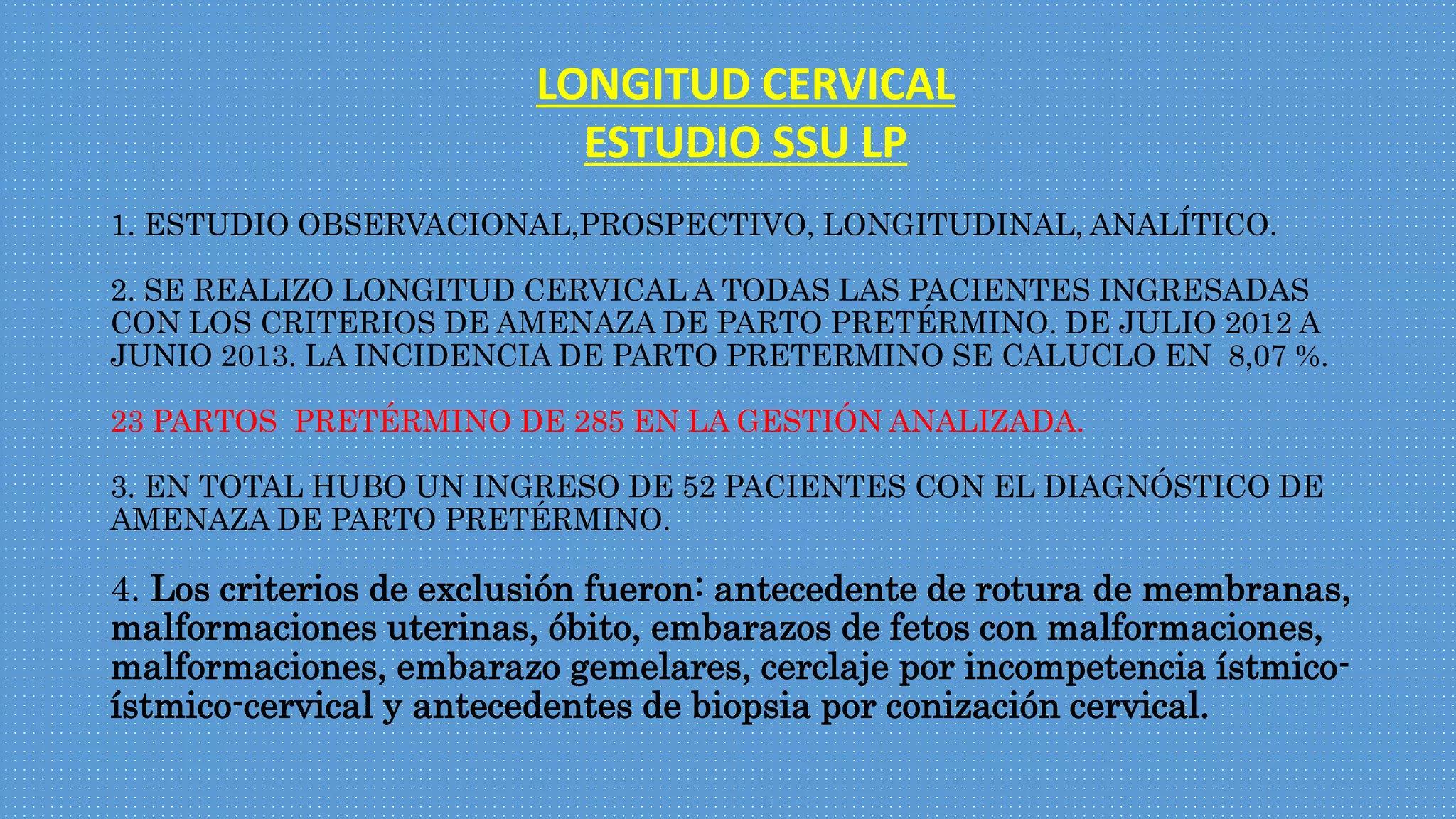 Longitud cervical en amenaza de parto pretermino y | PPTX | Pregnancy ...
