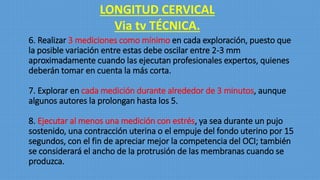 Longitud cervical en amenaza de parto pretermino y | PPTX