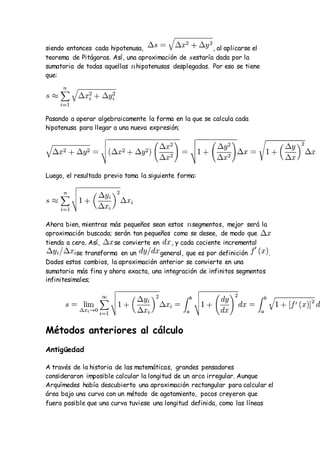 Longitud de una curva | DOCX