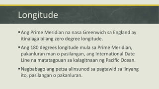 Longitude at latitude | PPTX
