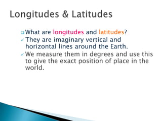 Longitudes & latitudes | PPTX