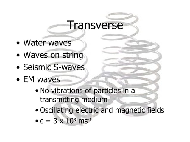 Longitudinal And Transverse Waves | PPT