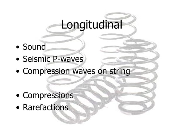 Longitudinal And Transverse Waves | PPT
