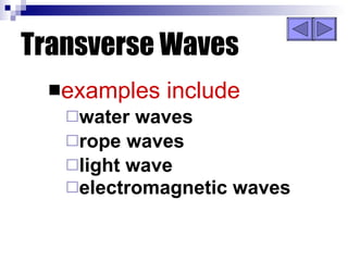 Longitudinal and transverse waves | PPT | Physics | Science