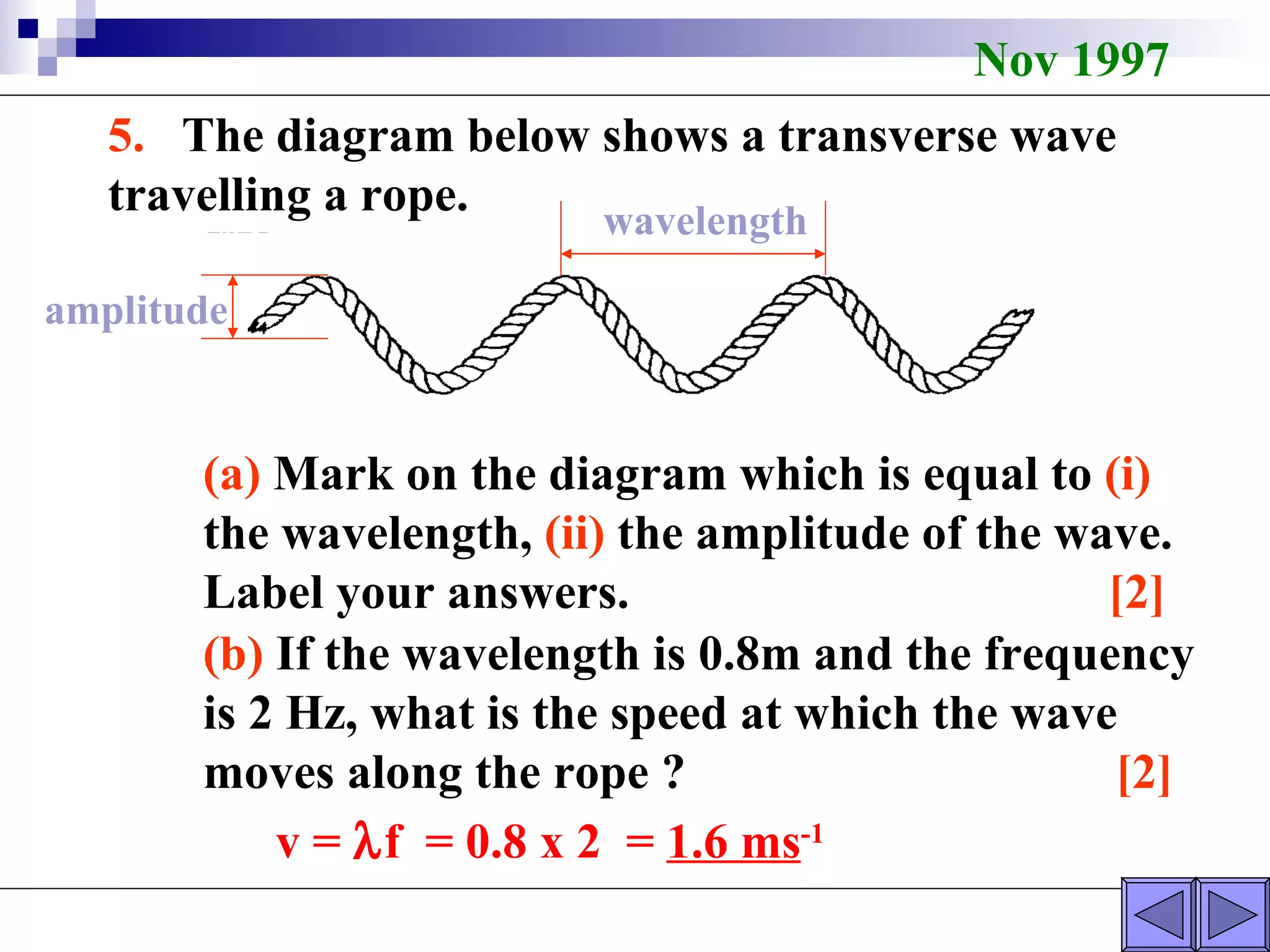 Longitudinal and transverse waves | PPT