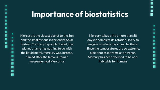 Longitudinal Data Analysis - Master of Science in Biostatistics by Slidesgo.pptx | Chemistry ...