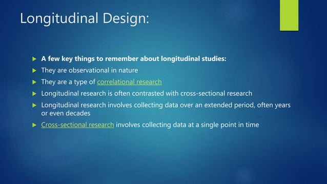 Longitudinal Design and its Types | PPTX | Education