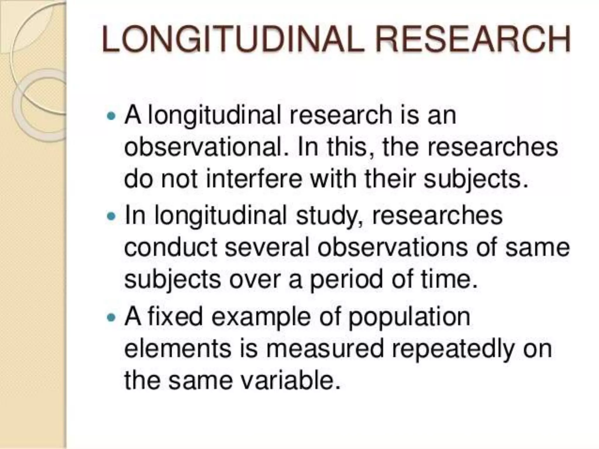 Longitudinal research | PPTX