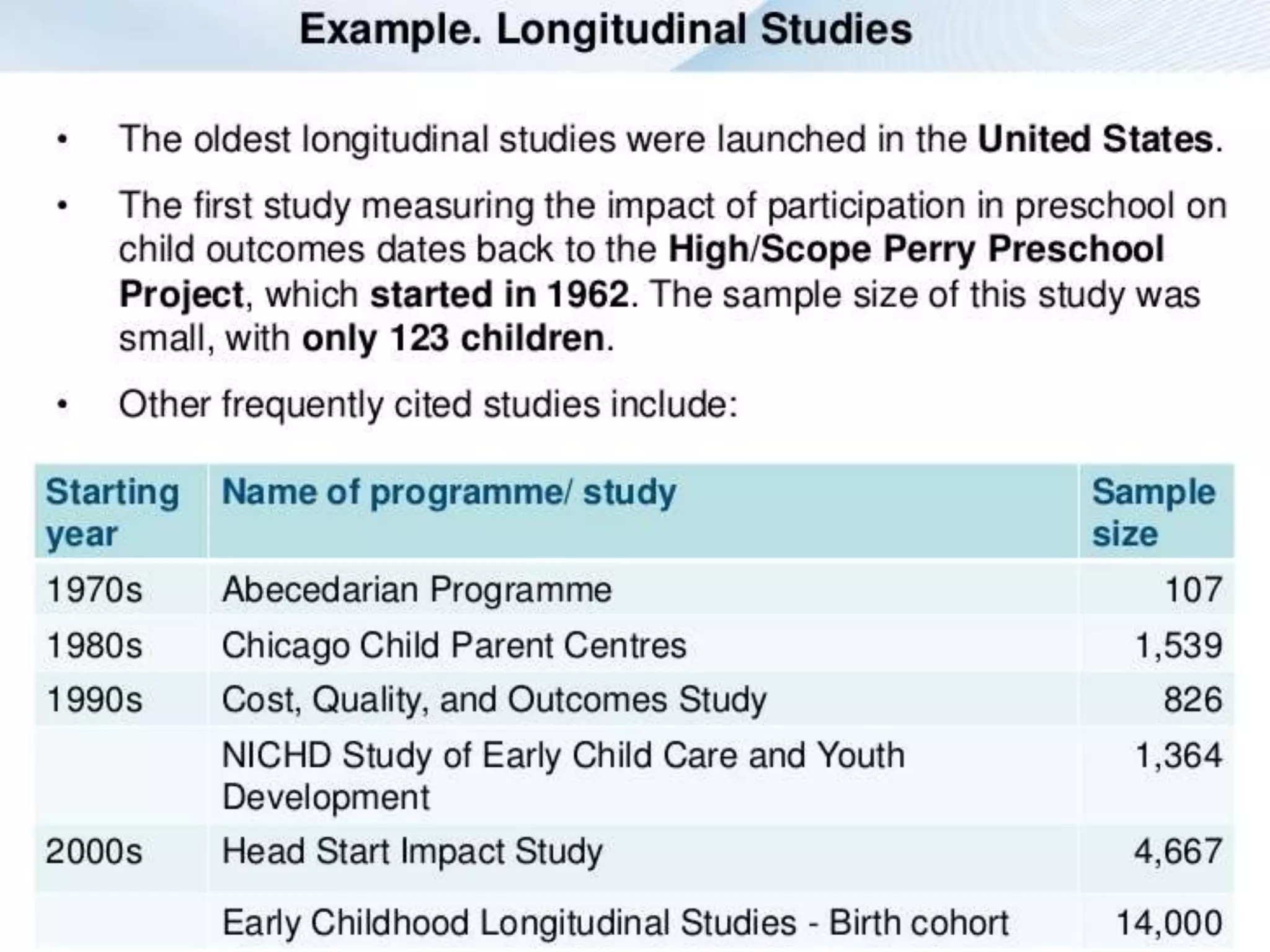 Longitudinal research | PPTX