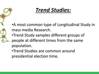 Longitudinal research | PPTX