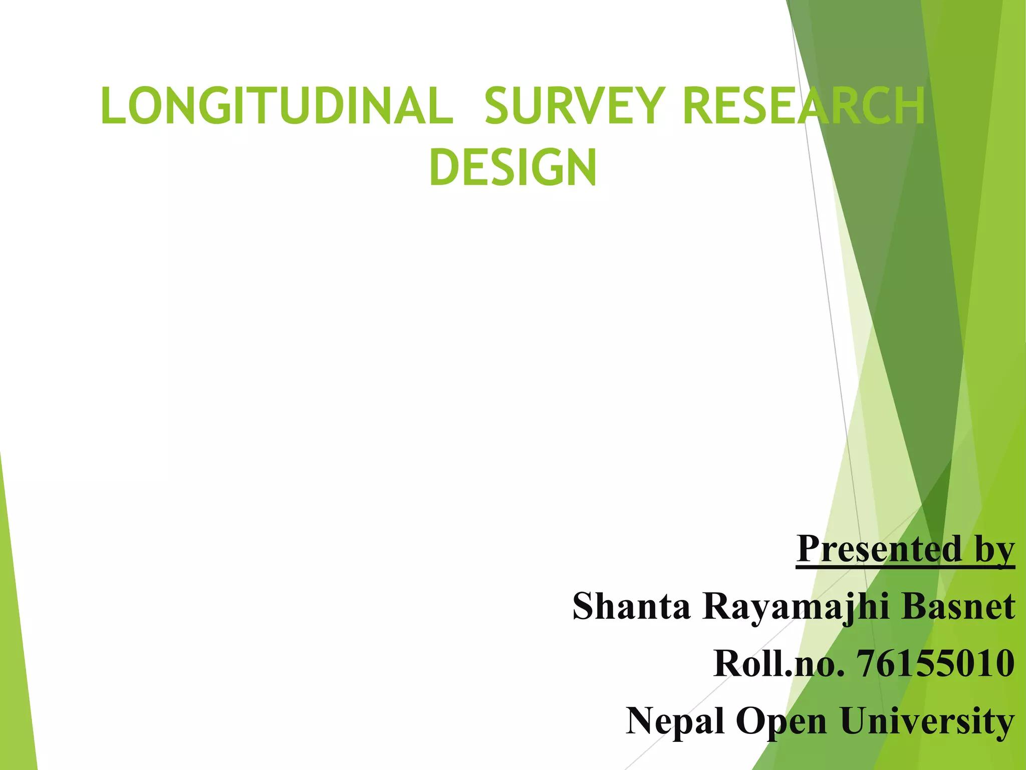 Longitudinal Research Design | PPTX