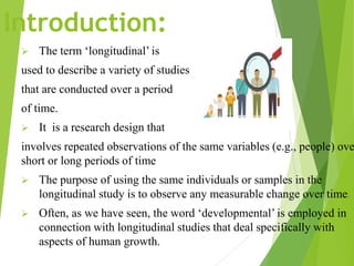 Longitudinal Research Design | PPTX