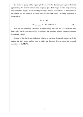 Longitudinal static stability of boeing 737 max 8 | DOCX