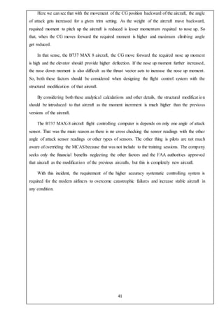Longitudinal static stability of boeing 737 max 8 | DOCX