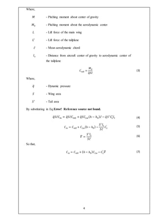 Longitudinal static stability of boeing 737 max 8 | DOCX