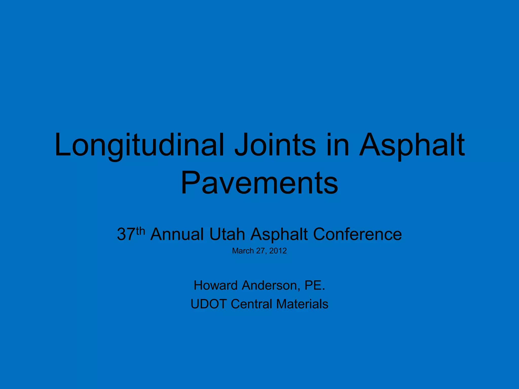 Long Joint Presentation -- Short Version | PPTX