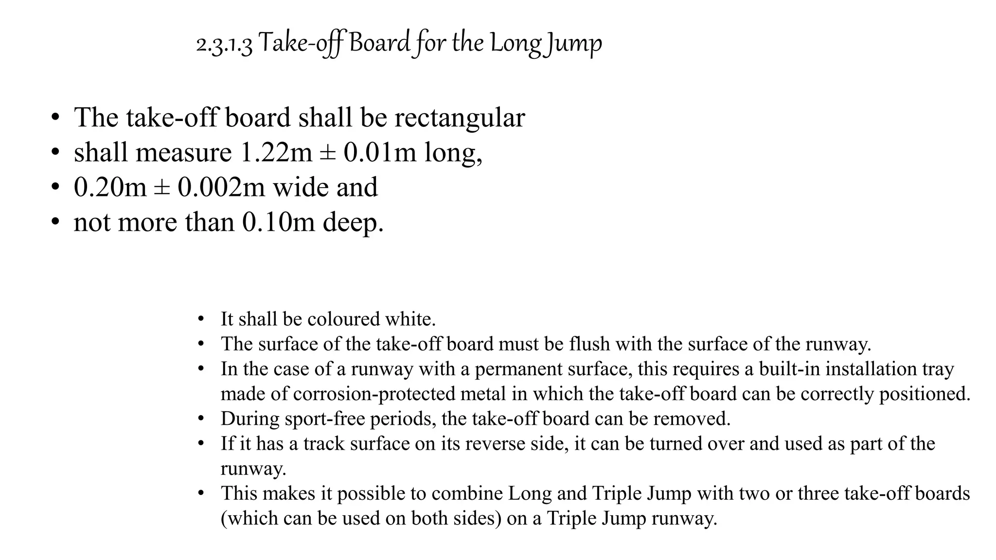 Long jump Field Facilities | PPTX