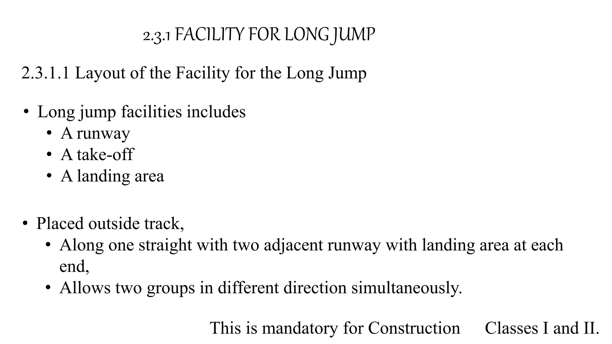 Long jump Field Facilities | PPTX
