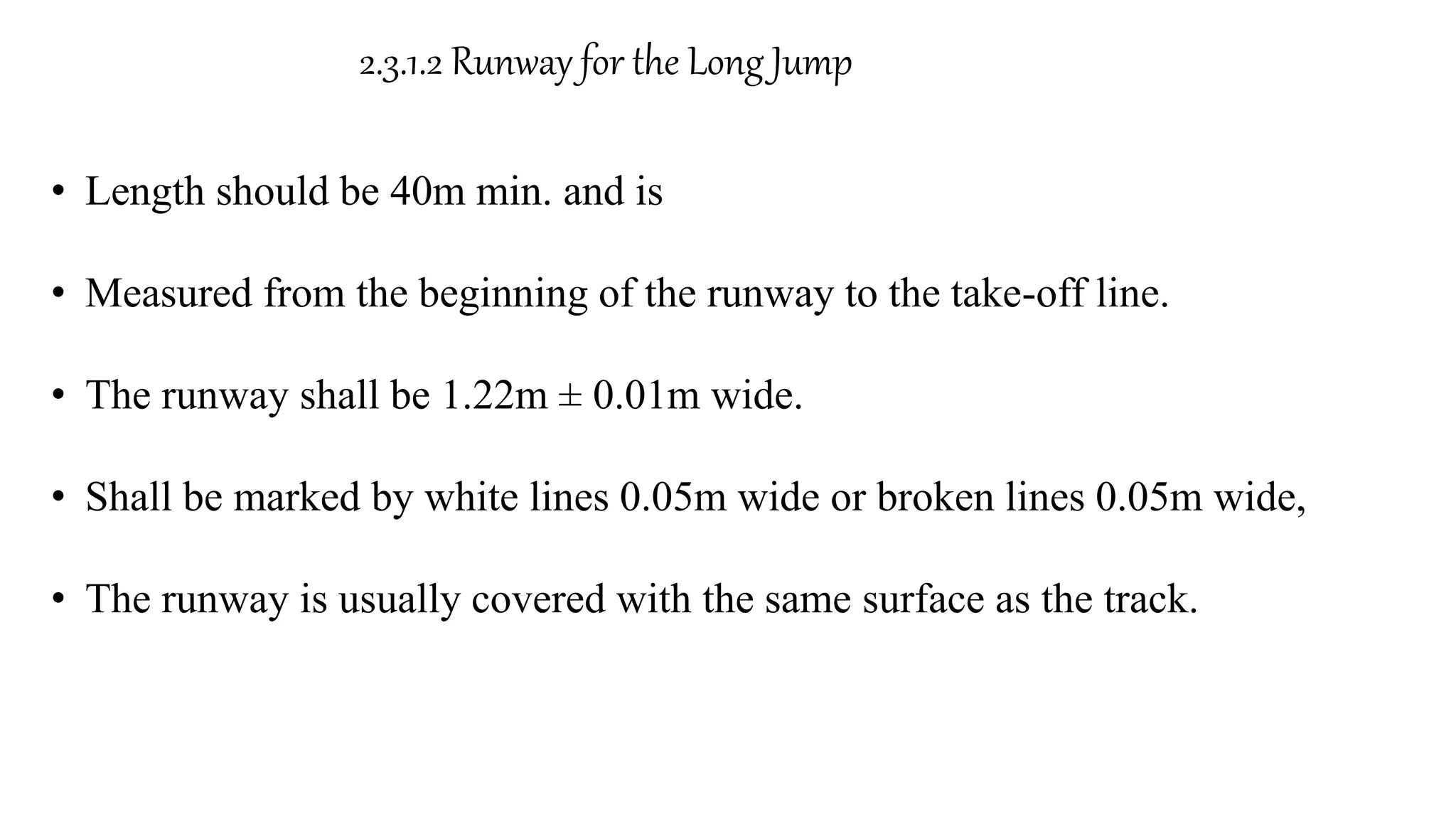 Long jump Field Facilities | PPTX