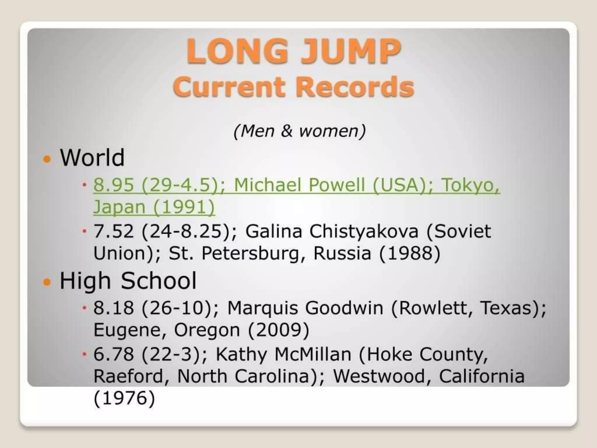 Long jump | PPTX