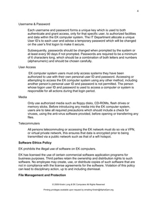 Computer Use Policy EK Computers | PDF