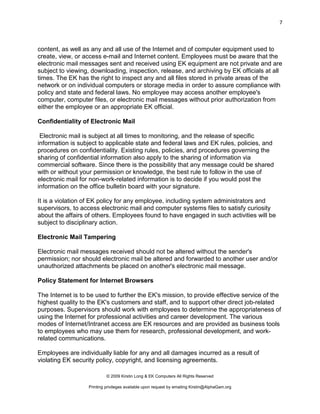 Computer Use Policy EK Computers | PDF