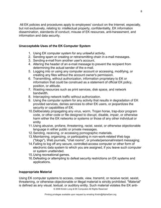 Computer Use Policy EK Computers | PDF