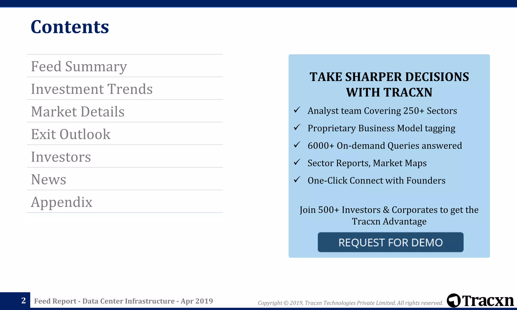 Tracxn - Data Center Infrastructure Sector Landscape Report | PDF | Cloud Computing | Internet