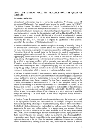 LONG LIVE INTERNATIONAL MATHEMATICS DAY, THE QUEEN OF SCIENCES.pdf