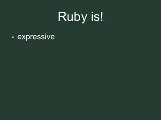 Long Live the Rubyist | PPT
