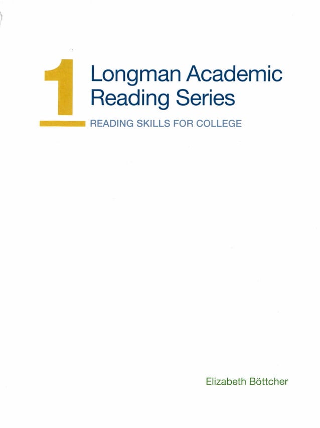 Longman Academic Reading Series - 1 (Elizabeth Bottcher).pdf | Healthy ...