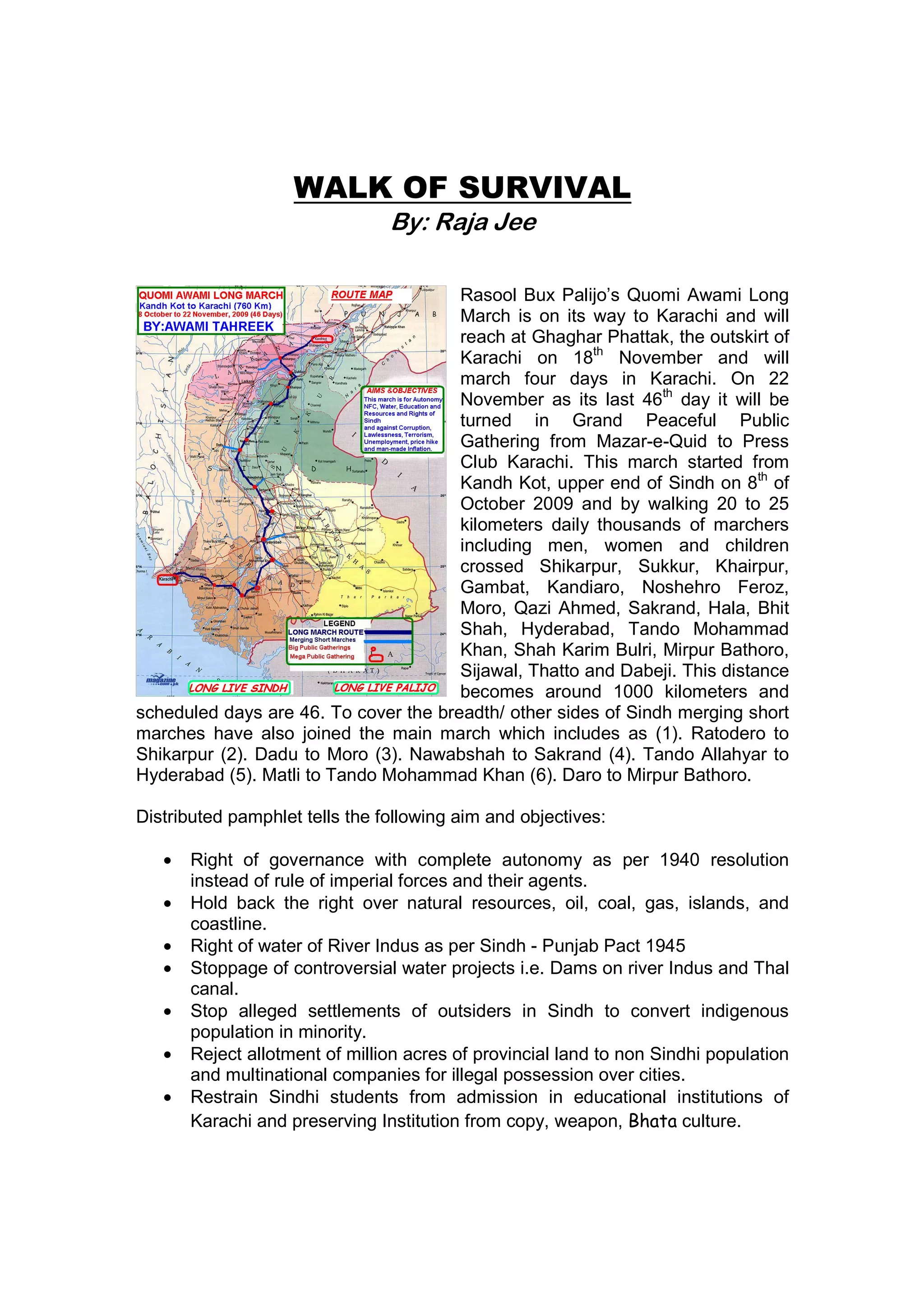 Awami Tahreek's Long March 2009 | PDF