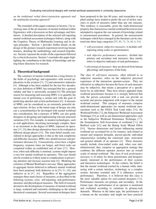 Evaluating instructional designs with mental workload assessments in university classrooms | PDF