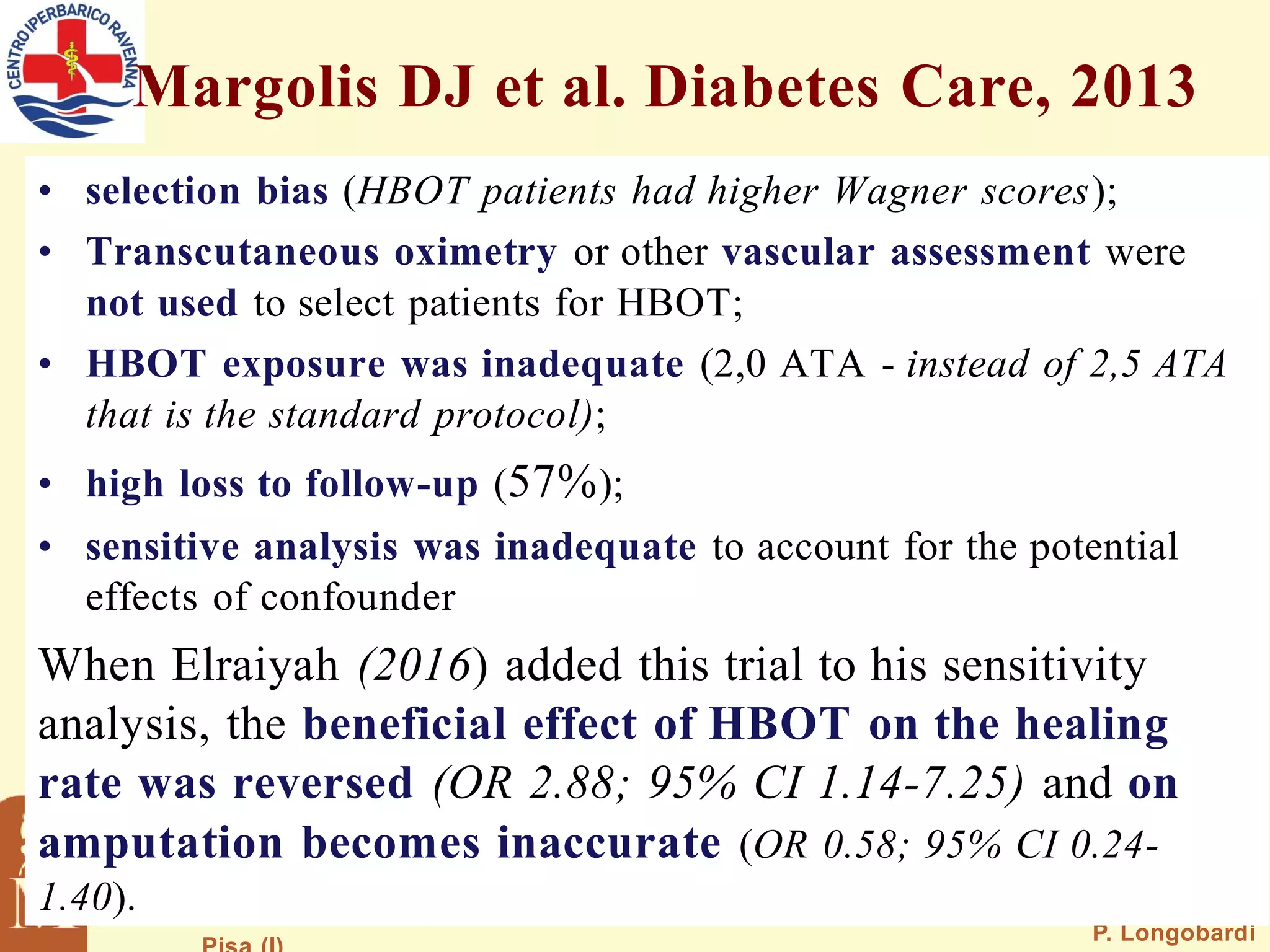 HBOT in Delayed Wound Healing and Diabetic Foot Ulcer | PPT