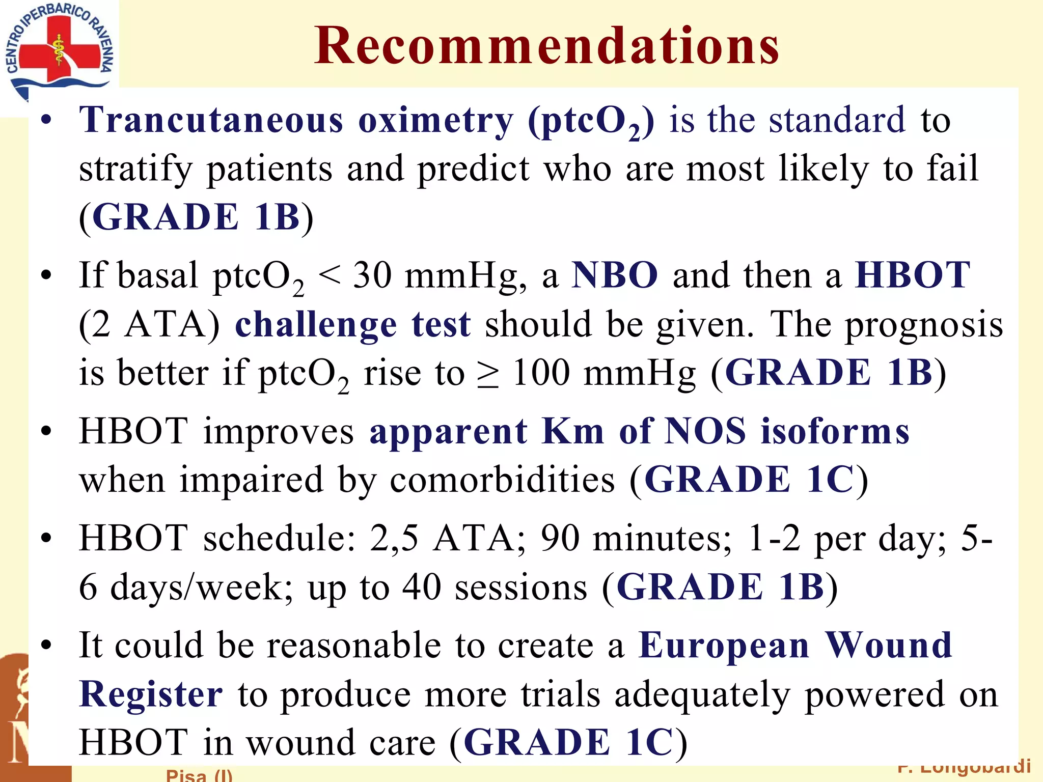HBOT in Delayed Wound Healing and Diabetic Foot Ulcer | PPT