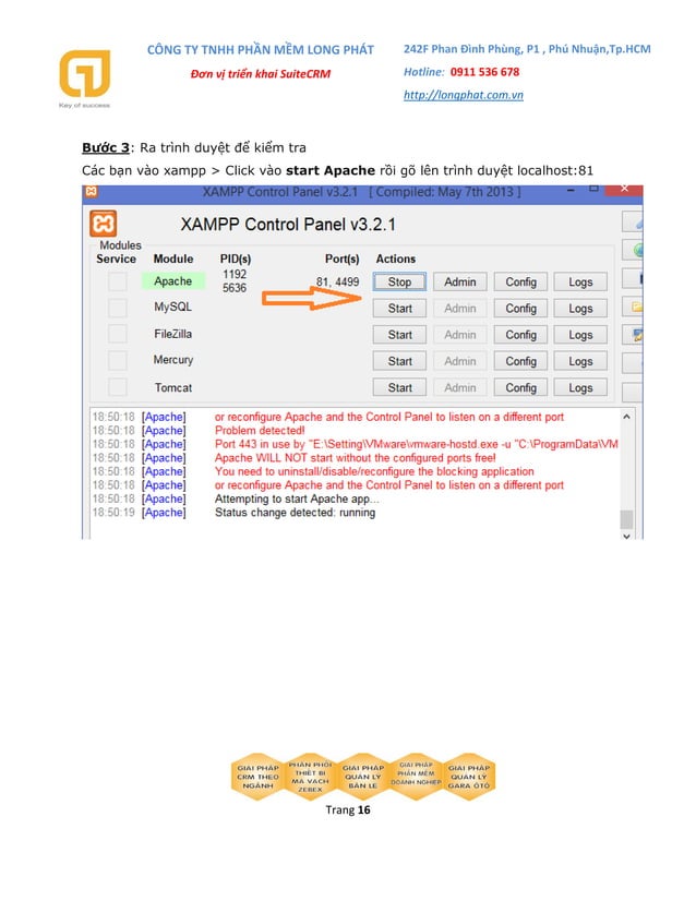 Longphat huong dan_cai_dat_suitecrm_v1.0 | PDF | Free Download