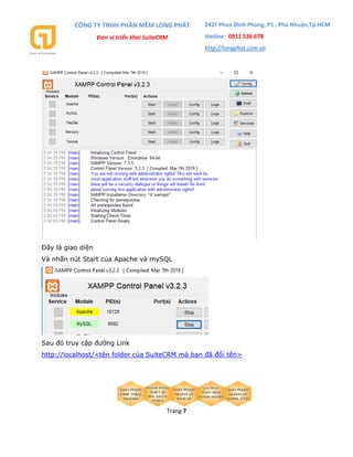 Longphat huong dan_cai_dat_suitecrm_v1.0 | PDF