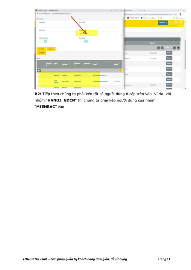 Hướng dẫn phân quyền trên SuiteCRM / SugarCRM | PDF
