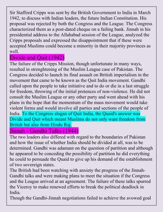 Long Question Answer based onCambridge O Level Pakistan Studies (2059 ...