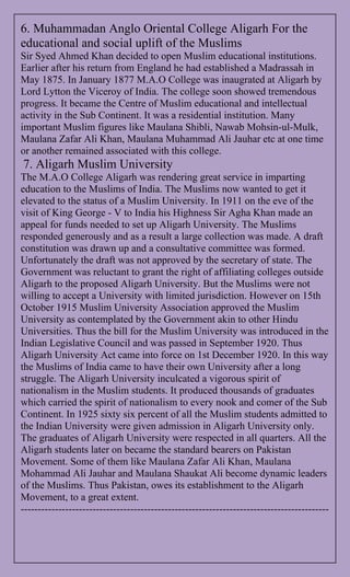 Long Question Answer based on Cambridge O Level Pakistan Studies (2059 ...