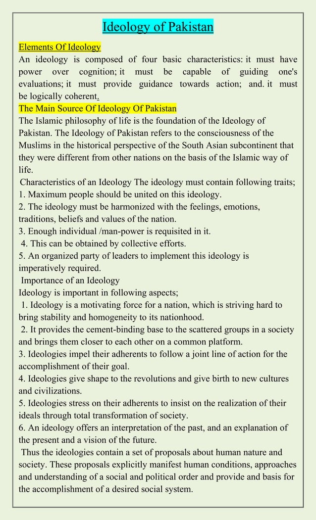 Long Question Answer Based On Chapter1 Class11two Nation Theory And The