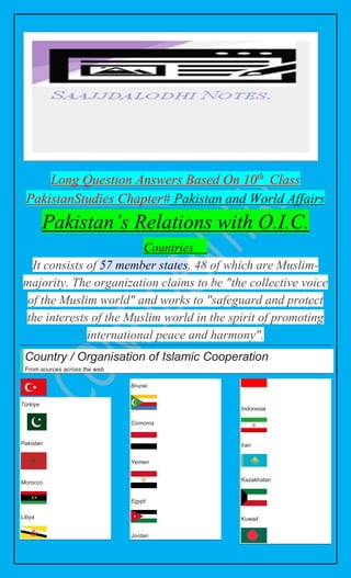 Long Question Answers Based On 10th Class PakistanStudies Chapter.docx ...