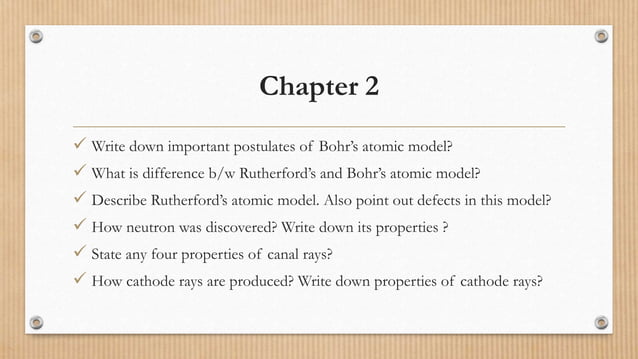 9th Chemistry long questions | PPT